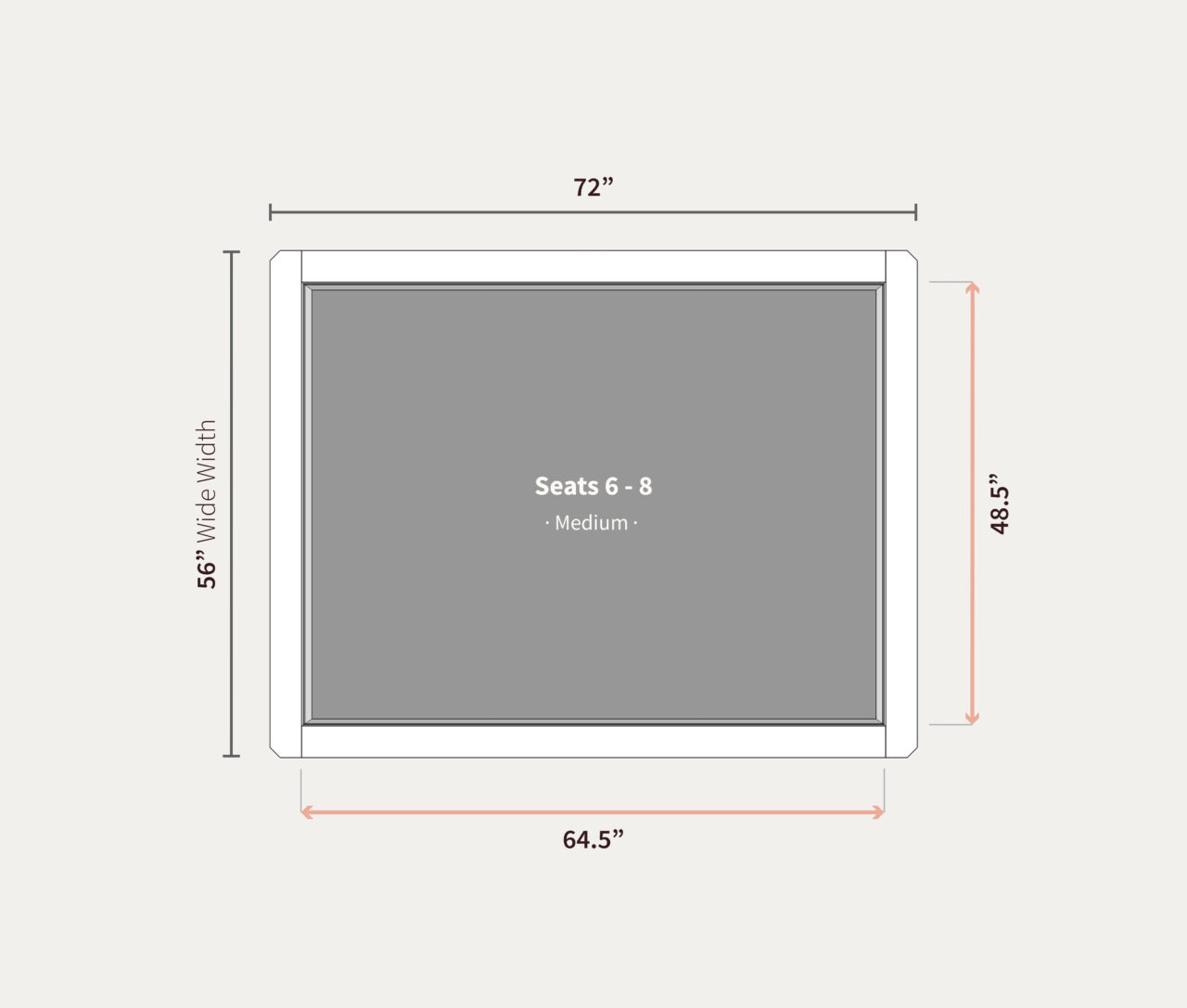 Wide Table for Six – Ready to Ship | Wyrmwood