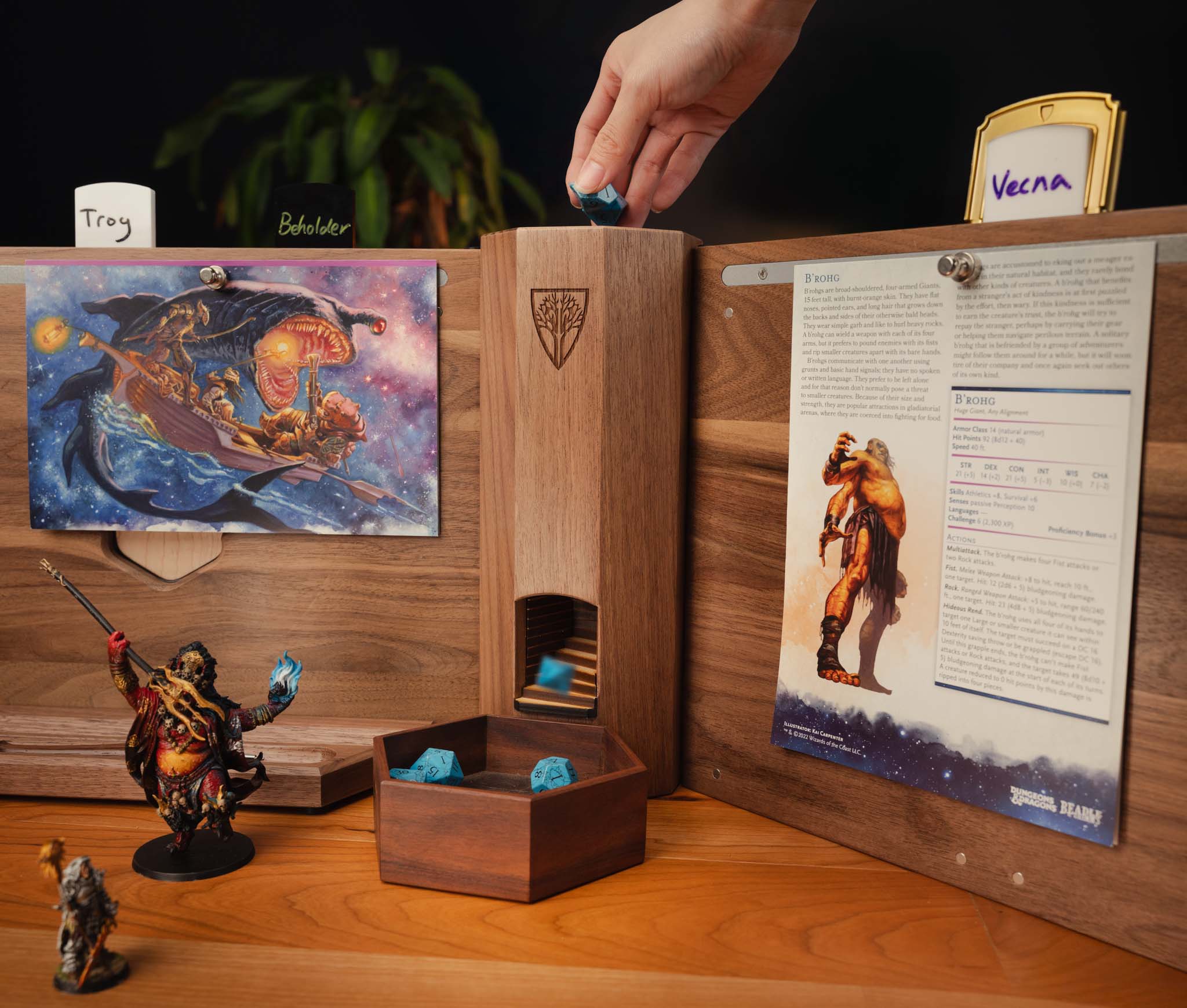 DM Screen Two Way Dice Tower - Wyrmwood